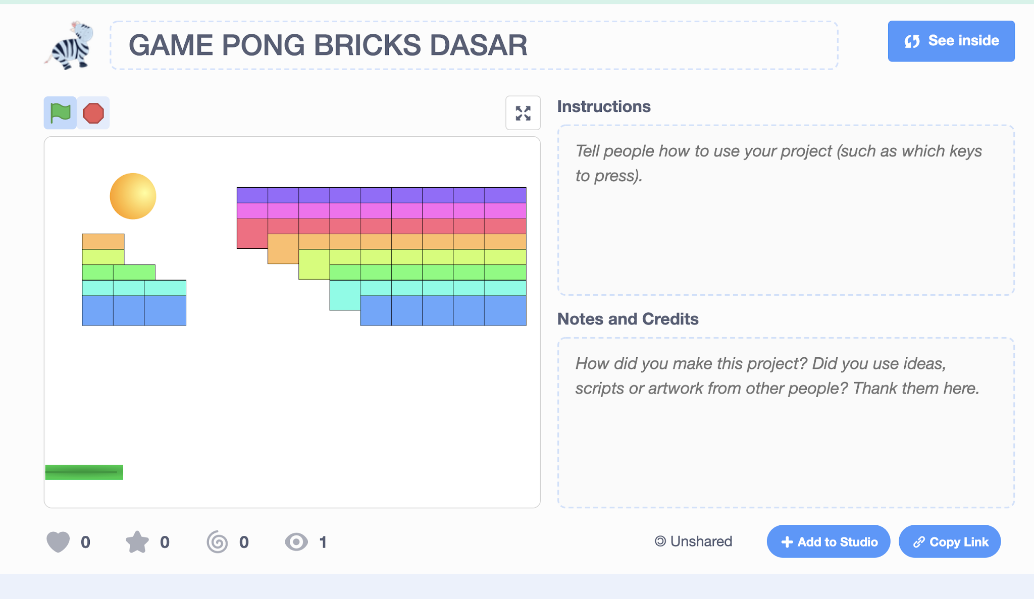 Tutorial Scratch 3.0: Membuat Game Pong Brick Dasar Tutorial Scratch 3.0: Membuat Game Pong Brick Dasar