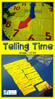 The Elementary Math Maniac: Common Core Standards for Telling Time: Grade 1