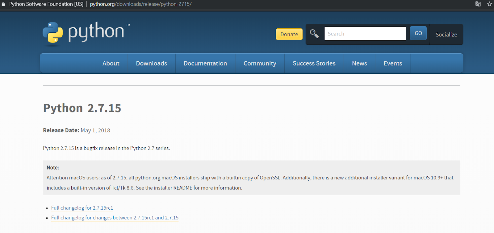 Daitza: Pasos para instalar Python 2.7.15