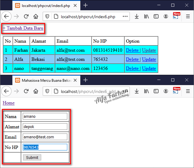 Php Programming 10 Database Php Mysql Crud Insert ~ Open Networking 7115