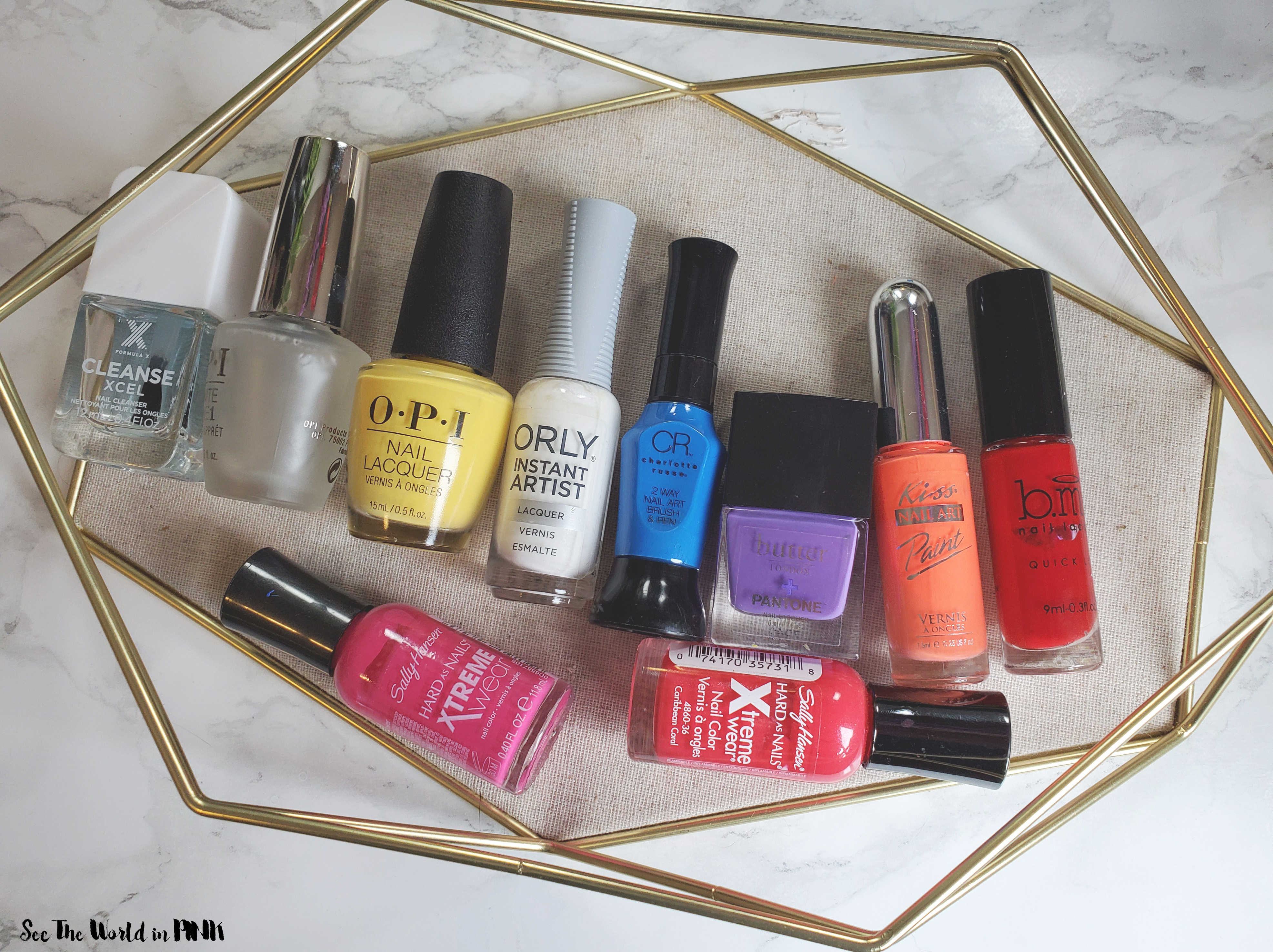 Manicure Monday - Colourful Spring Flower Nail Art | See the World in PINK