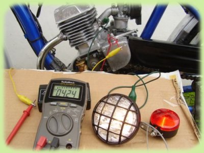 Mini Generator: MINI-GENERATOR With Light Switch For Motorized Bicycles