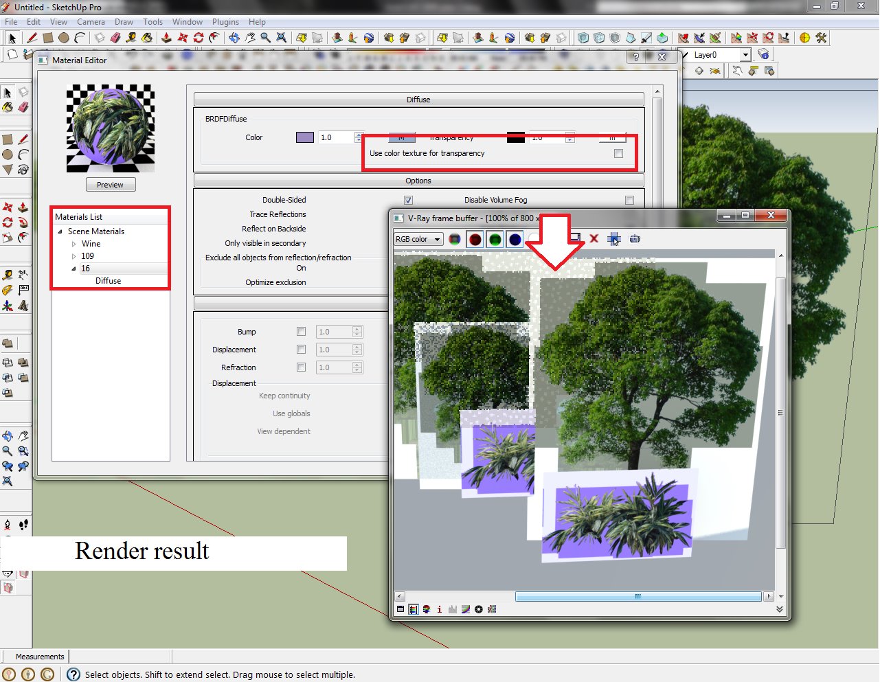 SKETCHUP TEXTURE: TUTORIAL FOR RENDERING TREES AND SHRUBS in 2D WITH ...