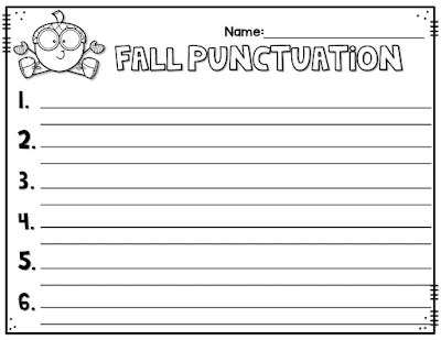 *The Teaching Oasis*: Fall Language Arts Stations