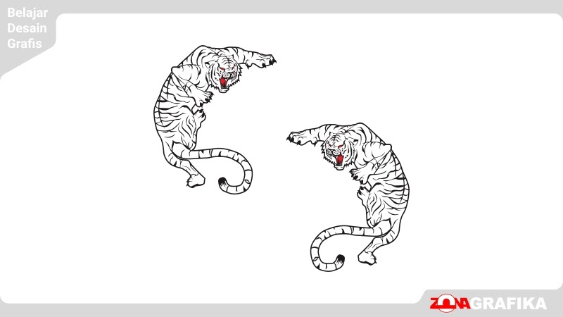 Download Vector Macan Putih | Harimau Putih | Maung Bodas Corel Draw X7 ...