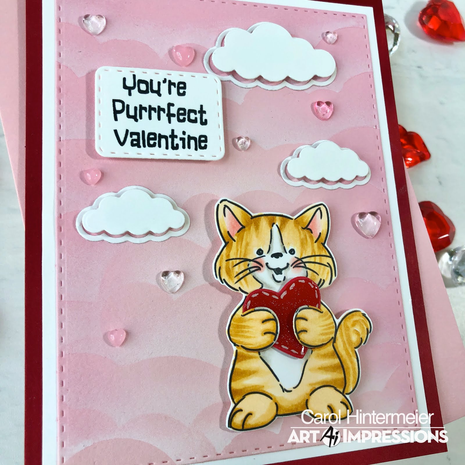 Art Impressions Blog: Lovable Animals Valentines Cards | Art Impressions