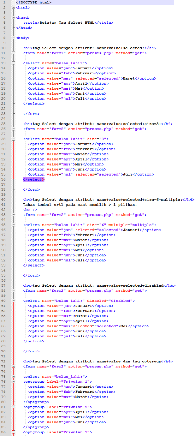 Bang Ezha Sharing: Tutorial Form HTML Part 10: Fungsi dan Cara ...