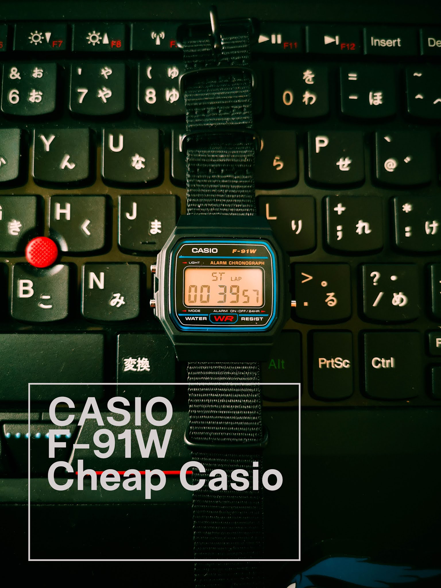 Cheap Casio's strongest theory 【Casio F-91W】 Converted to NATO belt