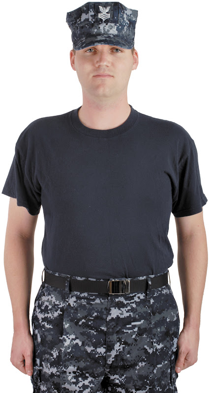 Four Bees: US Navy Digital Camo Hat, Navy Work Uniform, NWU