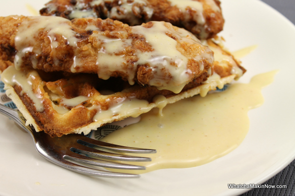 Whatcha Makin' Now?: Chicken n' Waffles with Maple Mayo