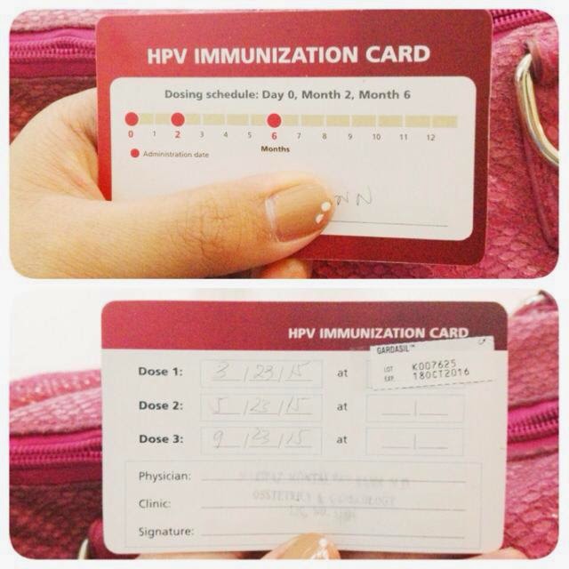 CERVICAL CANCER VACCINE SHOT ON INSTALLMENT - Nheng's Wonderland