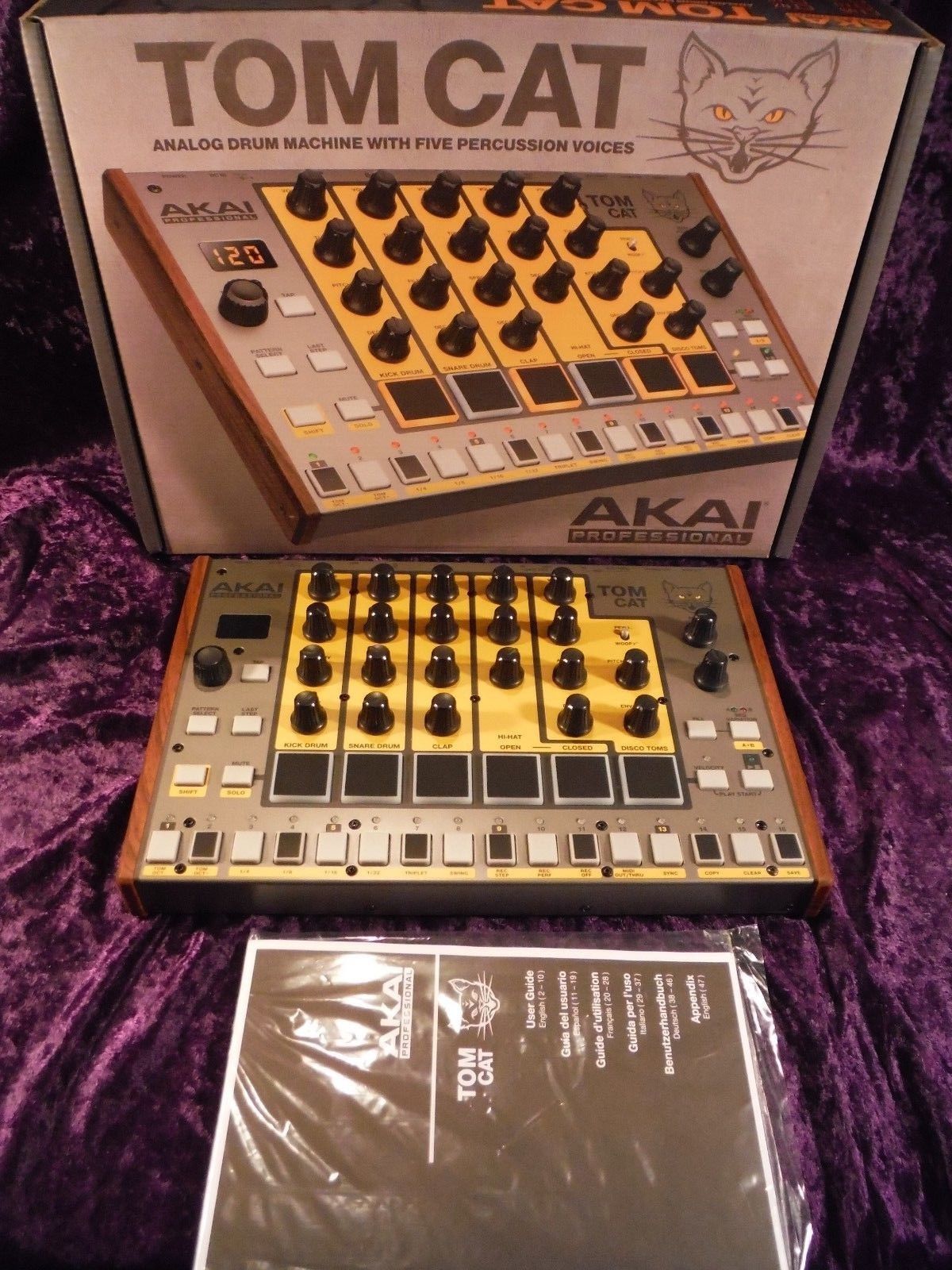 MATRIXSYNTH: AKAI TOM CAT ANALOG DRUM MACHINE SN (21)A41509169902748