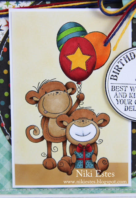 Happy Crafter's Cottage: Monkey Birthday Wishes