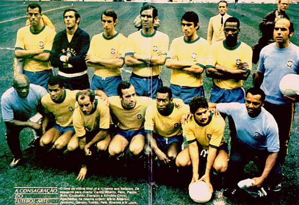 Football teams shirt and kits fan: Brazil World Cup 1970 kits