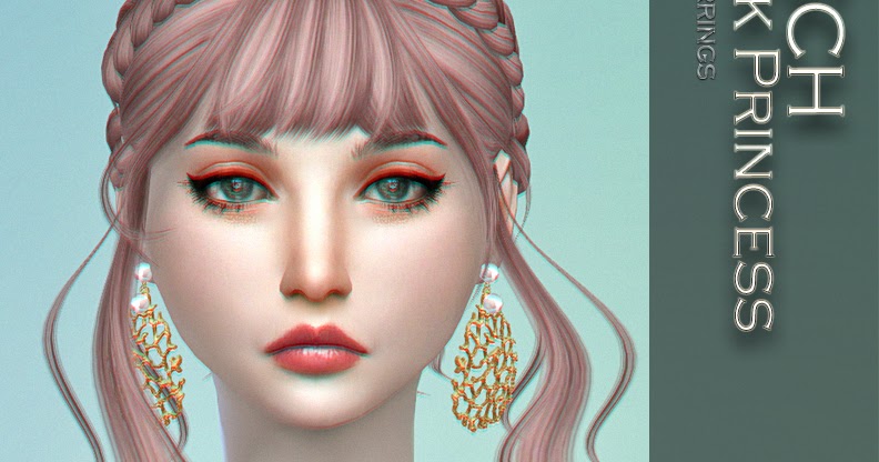 ERSCH - Shark Princess Crown&Earrings for TS4 | ErSch Sims