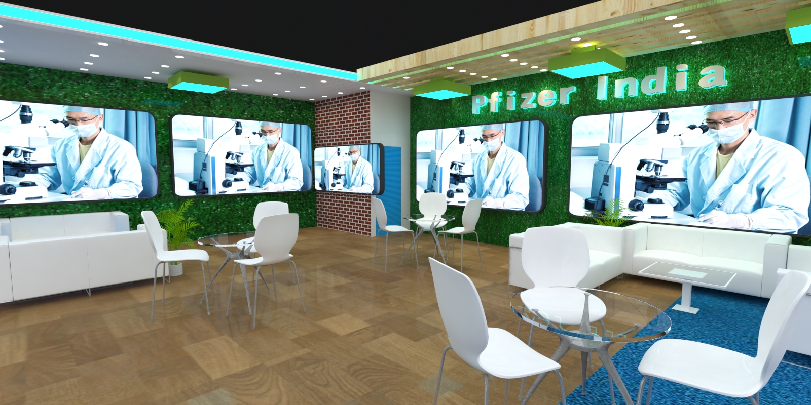 PFIZER BOOTH DESIGN BY SALMAN