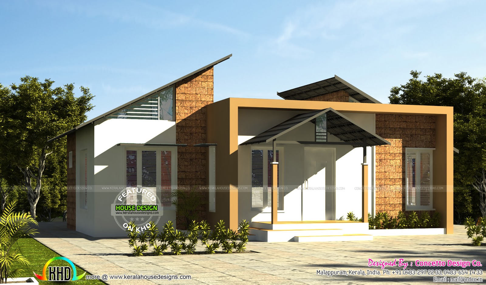 Contemporary style budget home - Kerala Home Design and Floor Plans ...