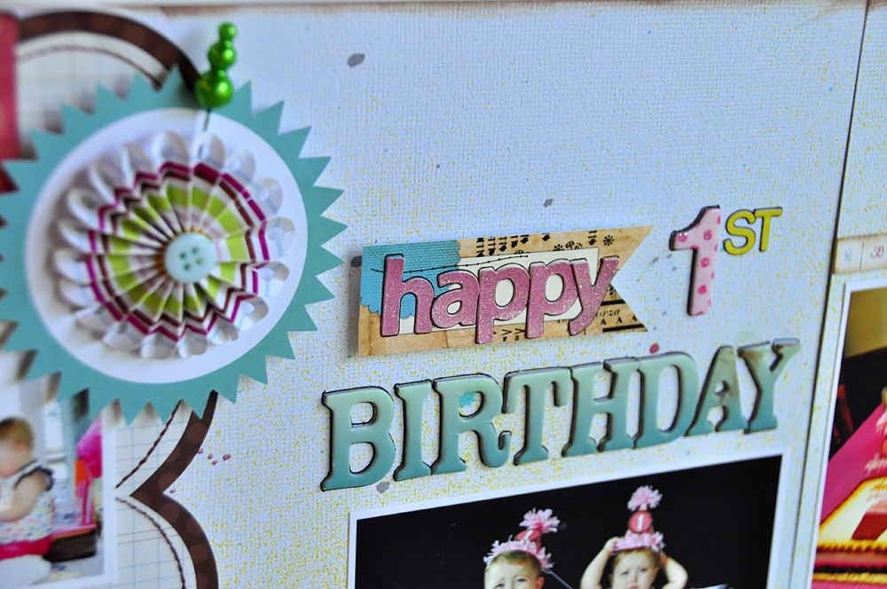 Blessed Scrapper: Two-Page Layouts: Happy 1st Birthday