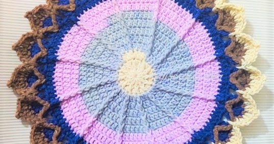 Raji's Craft Hobby: Textured Mandala Doily