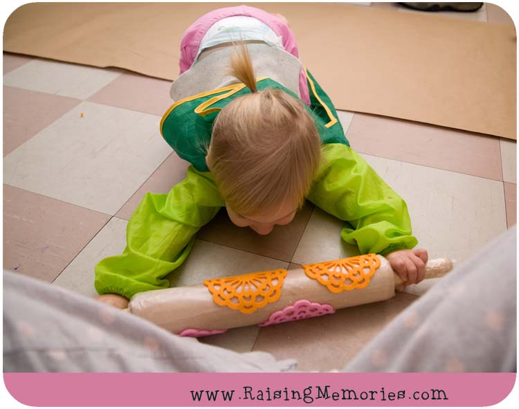 Rolling Stamp Wrapping Paper