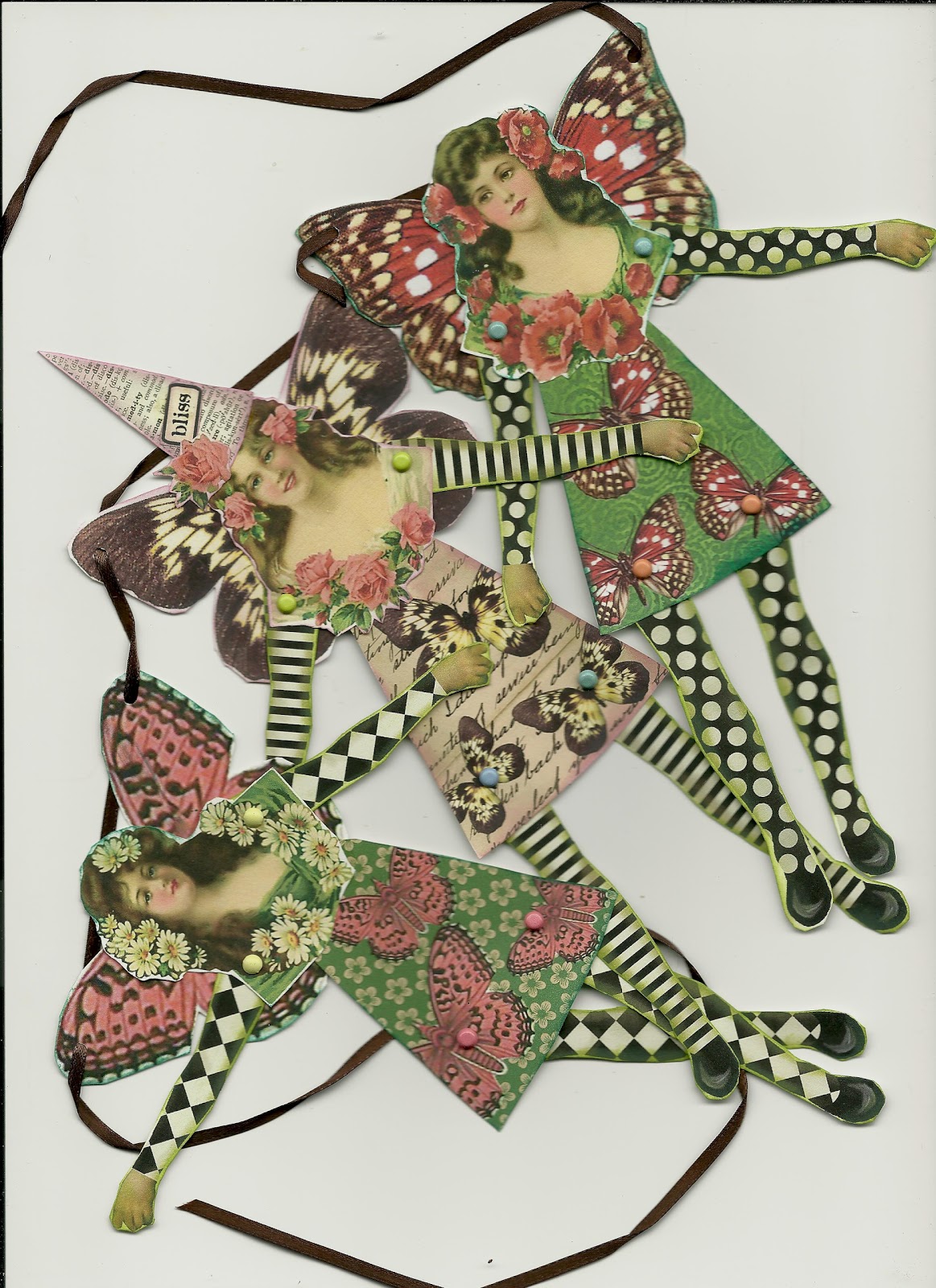 The Art Junkie: Spring Garden Paper Dolls