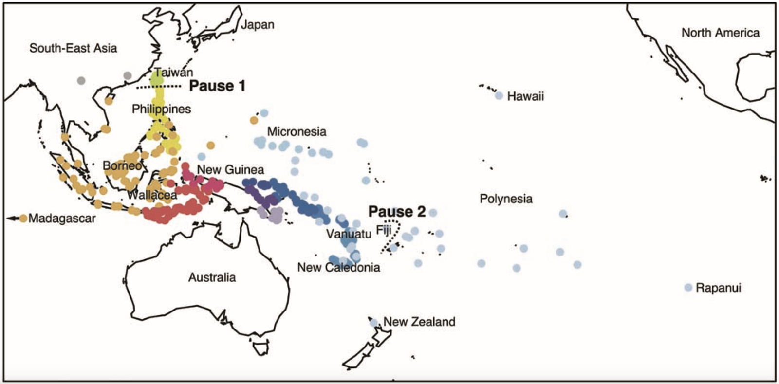 Language family maps