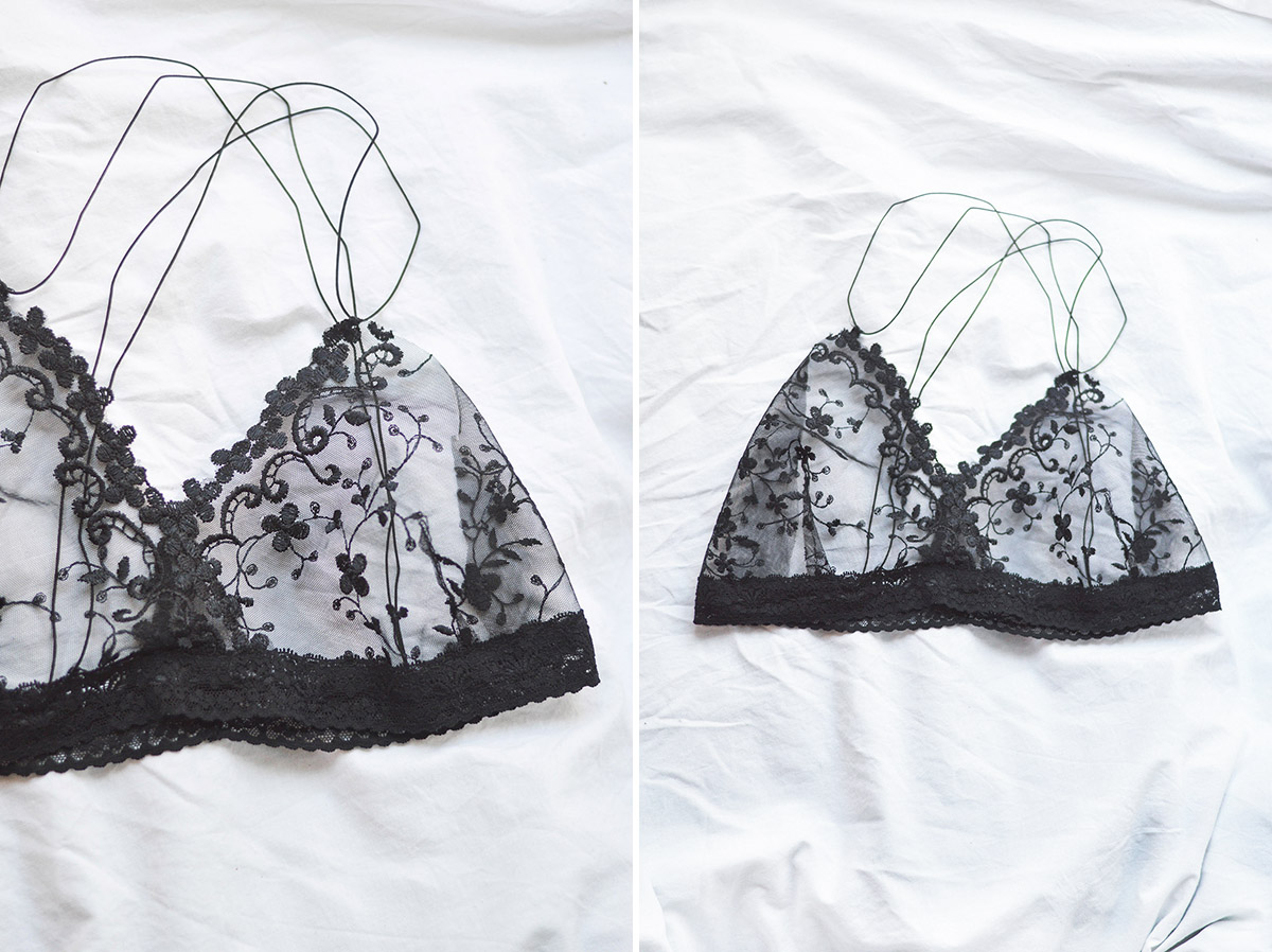 DIY Minimal Lace Bralette ~ Dogdays of Summer