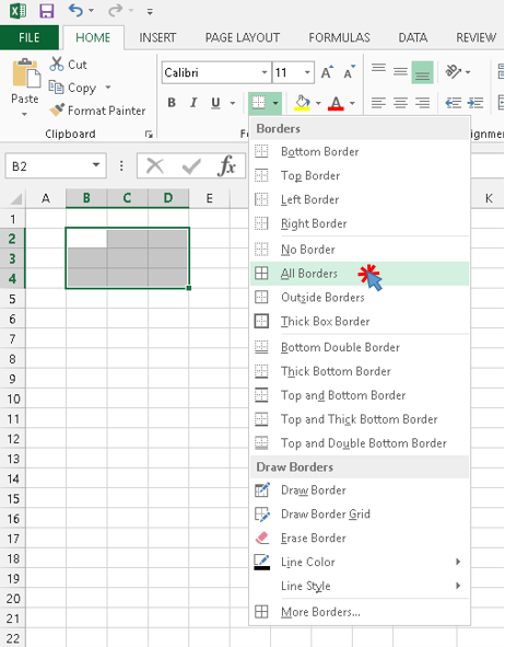 Drawing network diagram in Excel