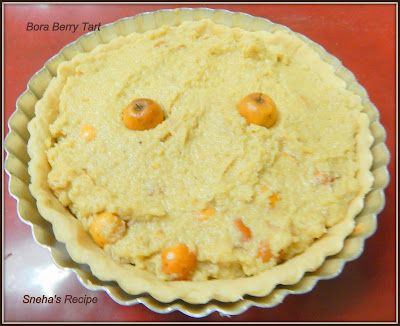 Bora Berry Tart#BakingBloggers - Sneha's Recipe