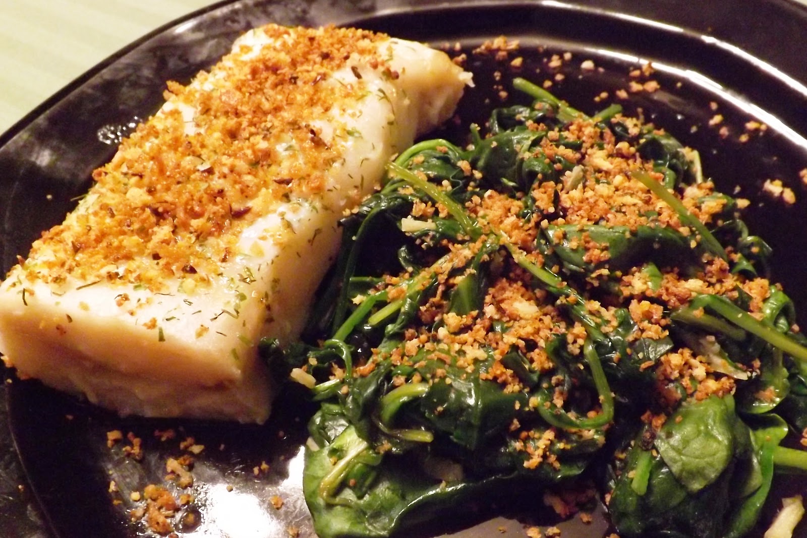 Make Your Someday Today!: Baked Cod and Wilted Spinach with Parmesan ...