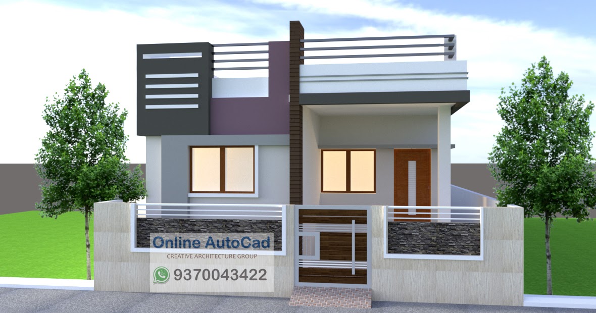 28' x 60' East Face ( 2 BHK ) House Plan