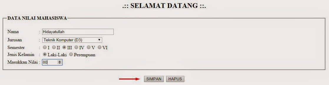 Cara Membuat Form Data Nilai Mahasiswa Dengan Php Teknologi Informasi