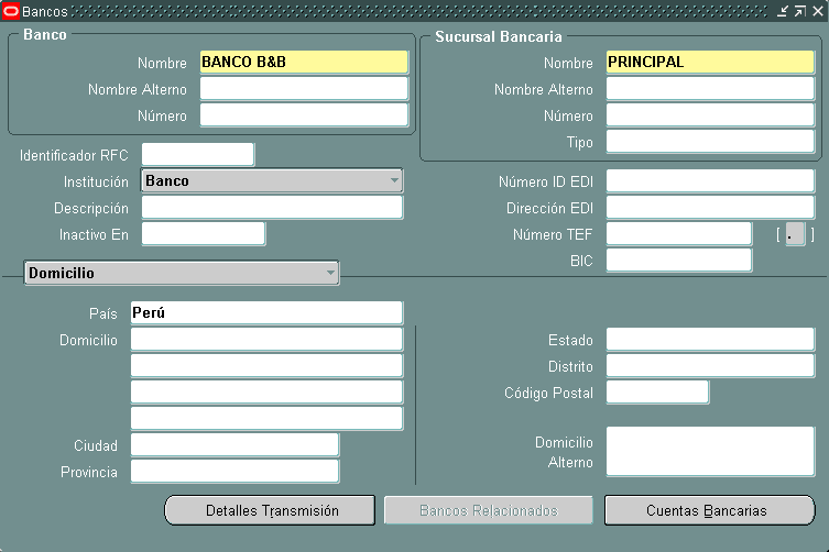 Compartiendo Tips de Oracle: Concepto de Bancos