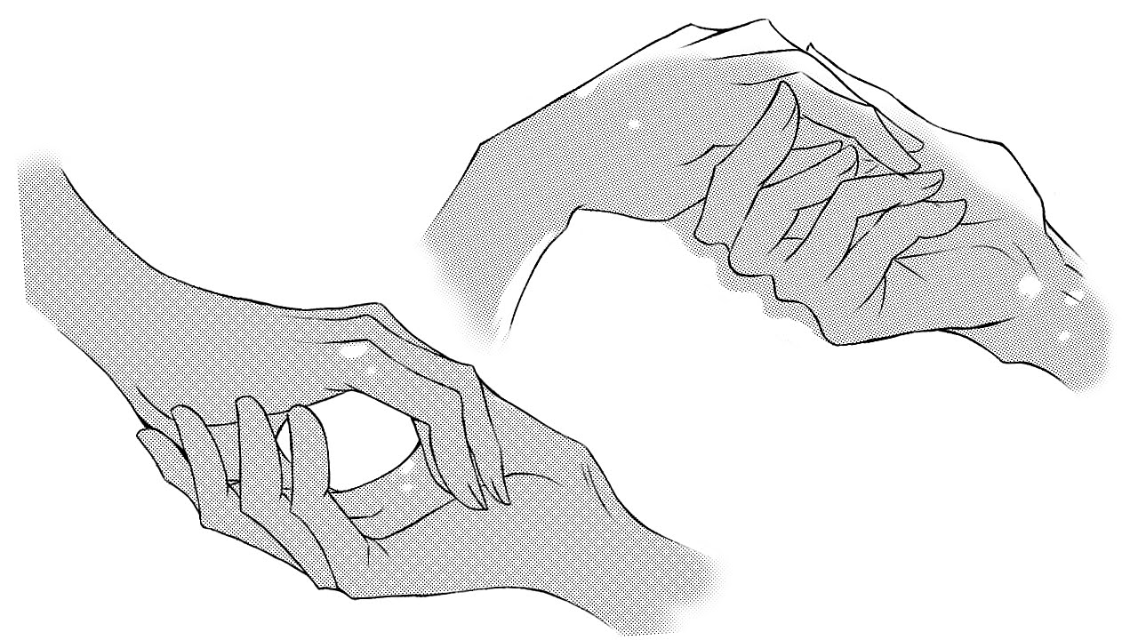 How to Draw Couples Holding Hands