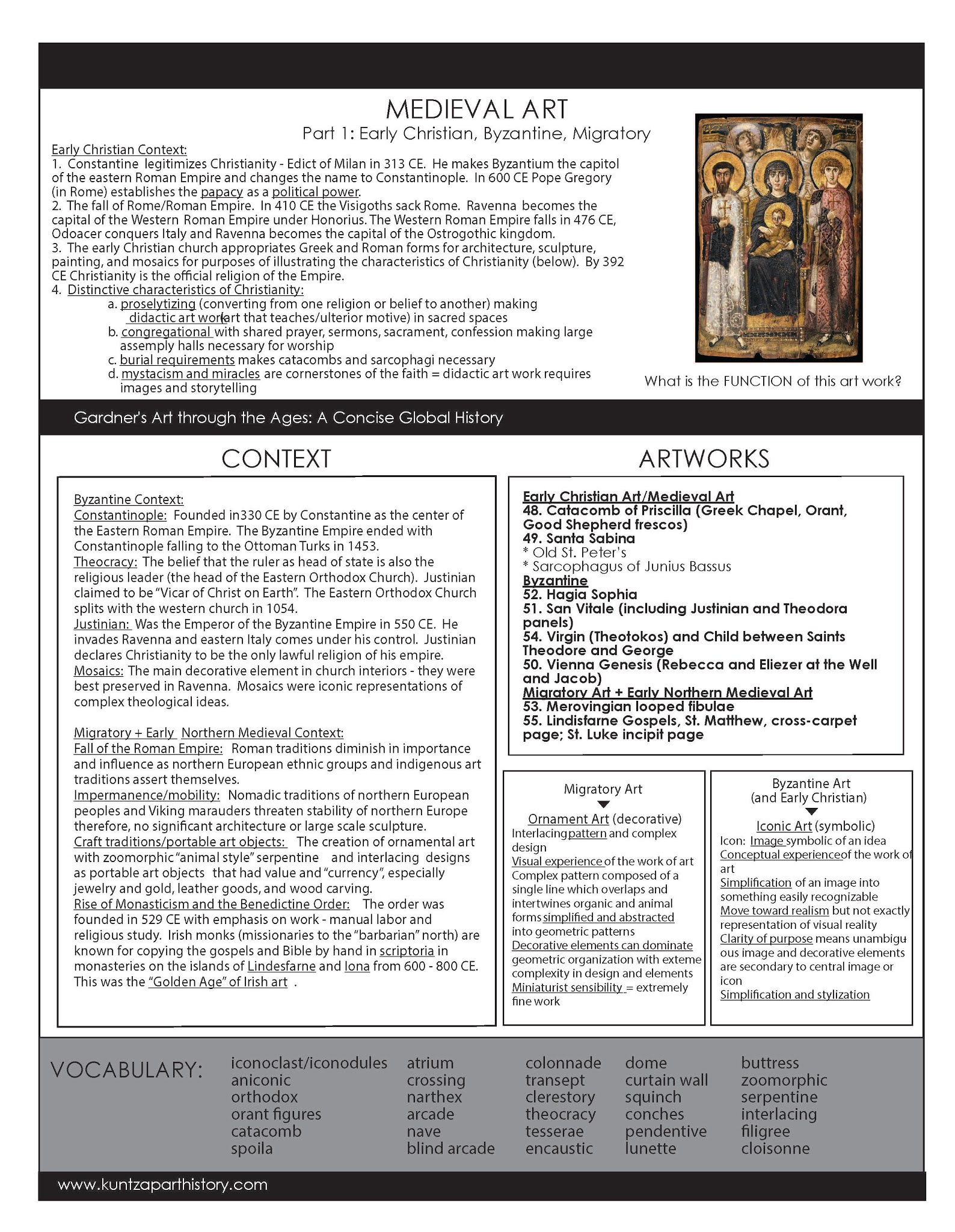 AP Art History: III. Early Europe & Colonial Americas