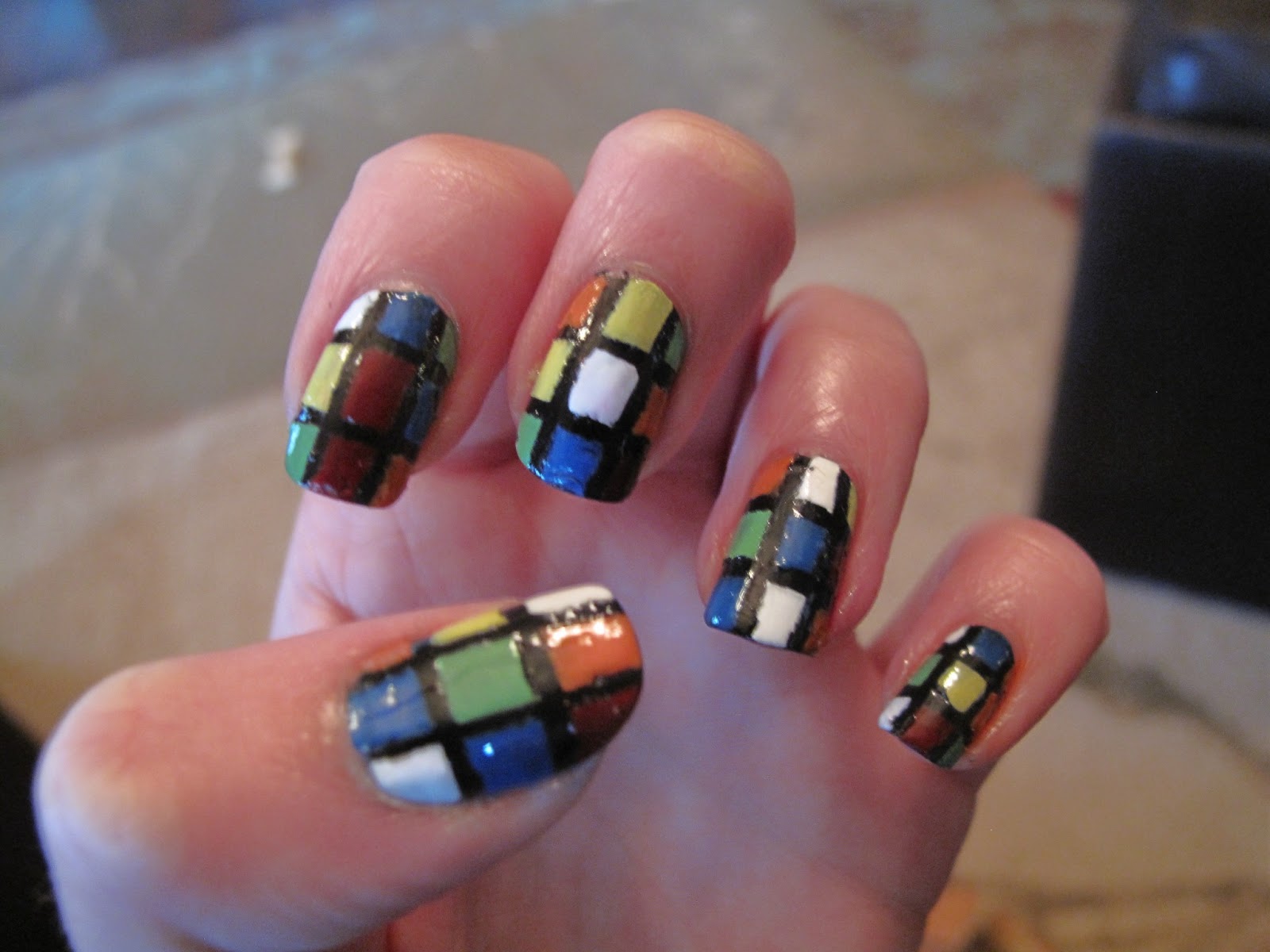 Hail's Nails: Rubik's Cube Nails