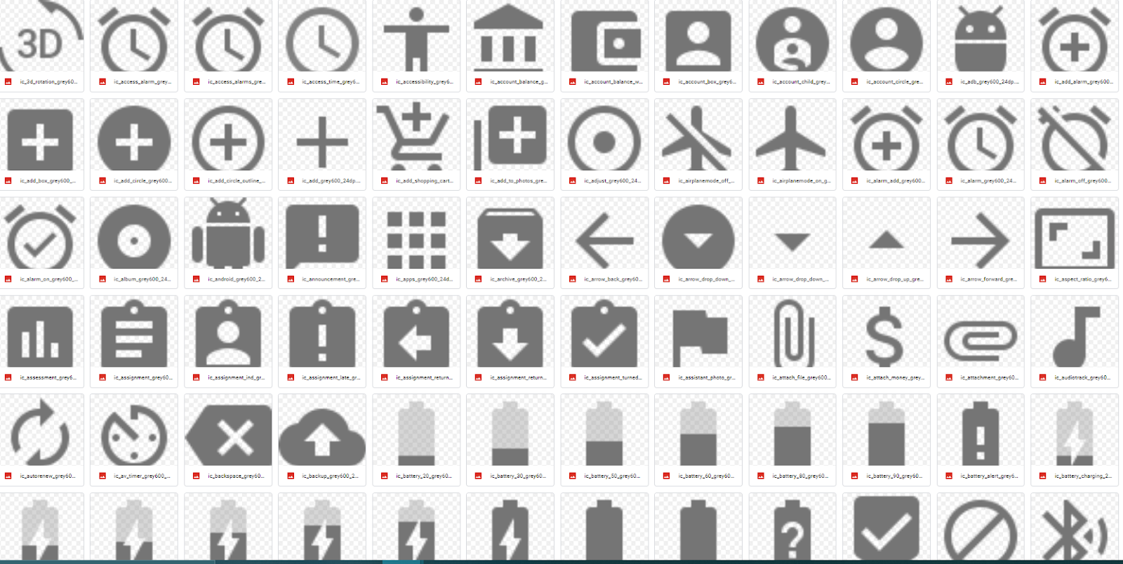 Android Studio menu icons - Harpreet Studio