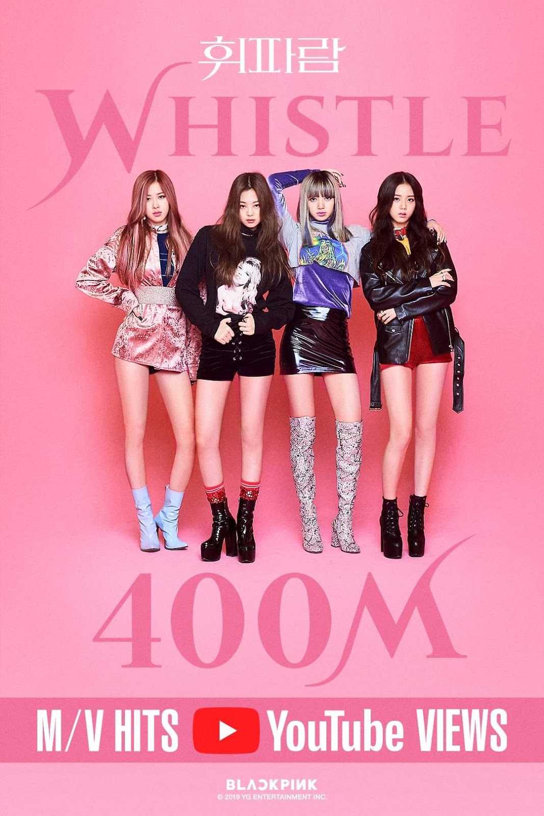 "Whistle" de BLACKPINK ha llegado a las 400 millones de reproducciones en youtube - KpopWorld Mx ...