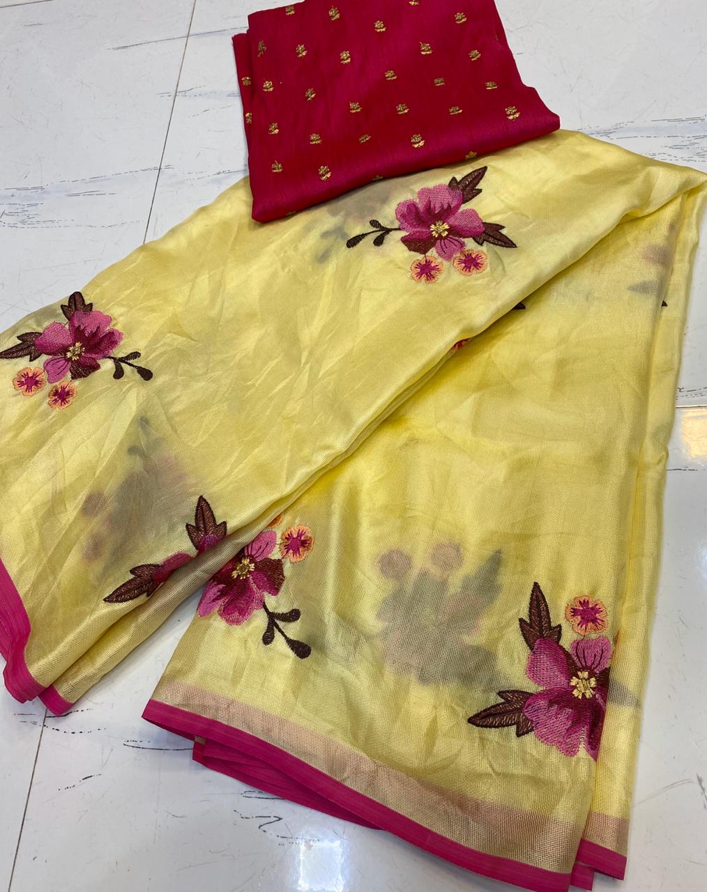 Designer jute silk sarees