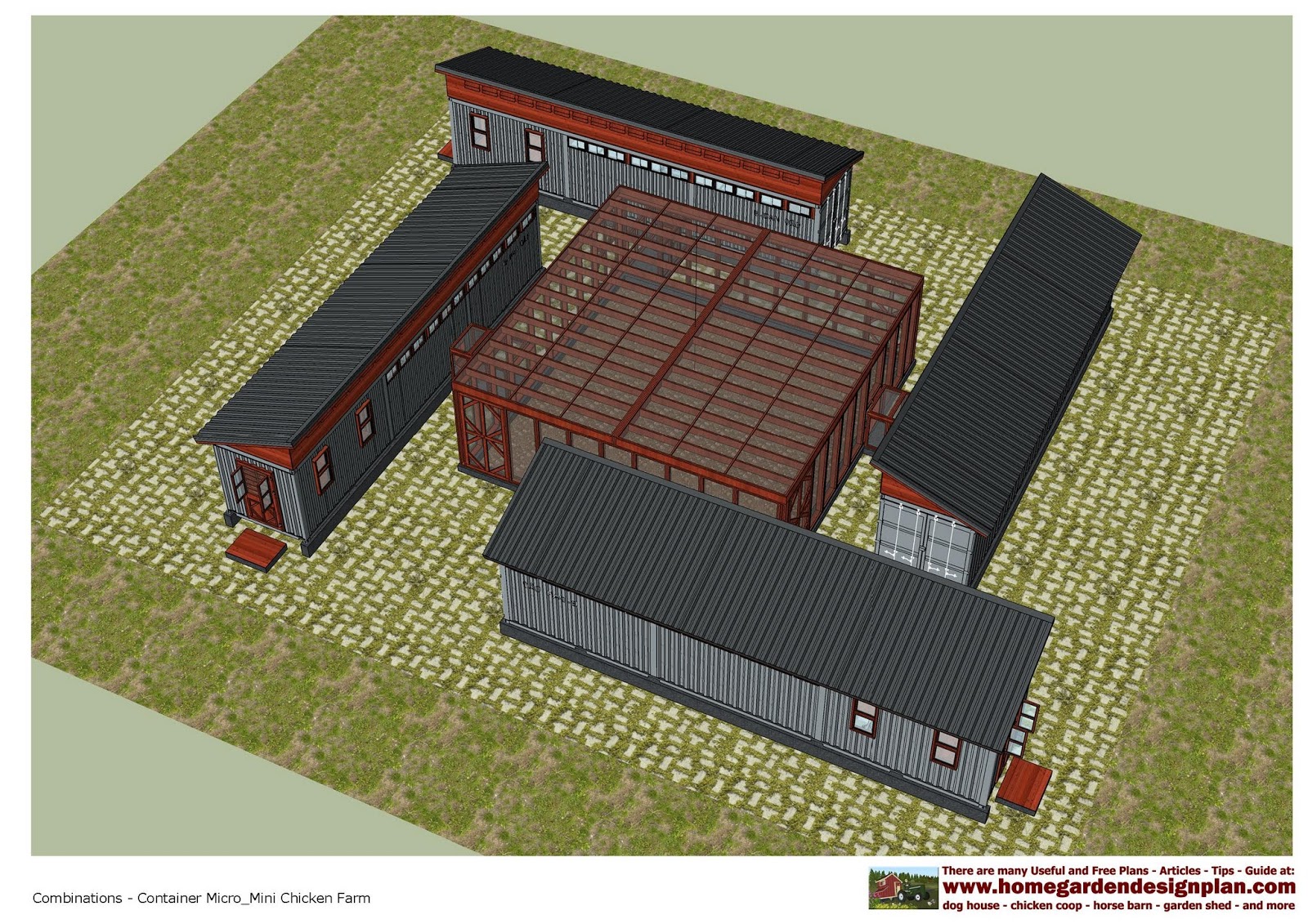 Mina: CN200 1 40 feet Container Chicken Farm Mini Micro Chicken Farm ...