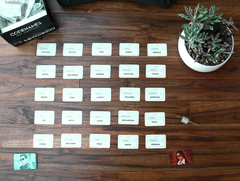 Adult Game Night with Codenames: Deep Undercover