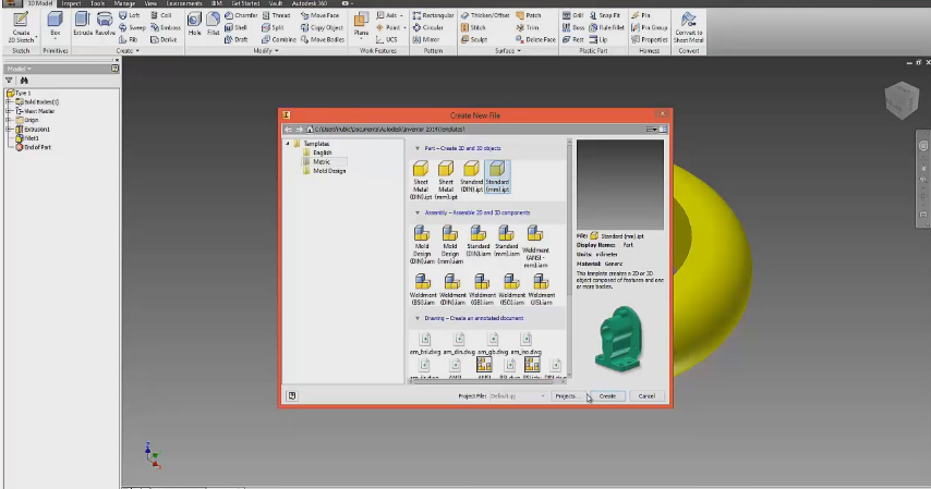 Autodesk Inventor beginner tutorial: Part 1 - Modeling Tire | Autodesk ...