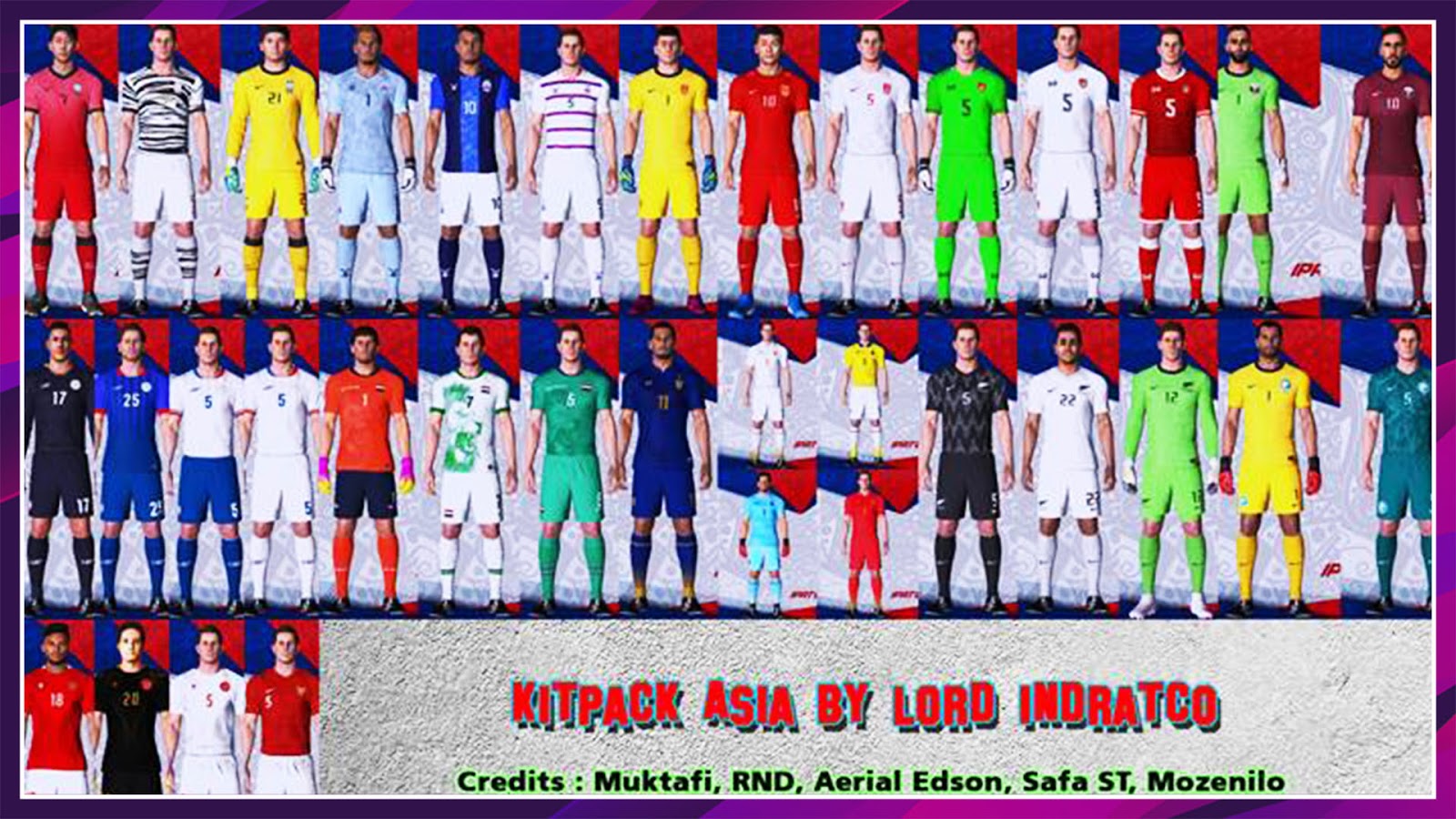 [ PES 2017 ] Asia National Teams Kitpack 2020/21 by Lord Indratco