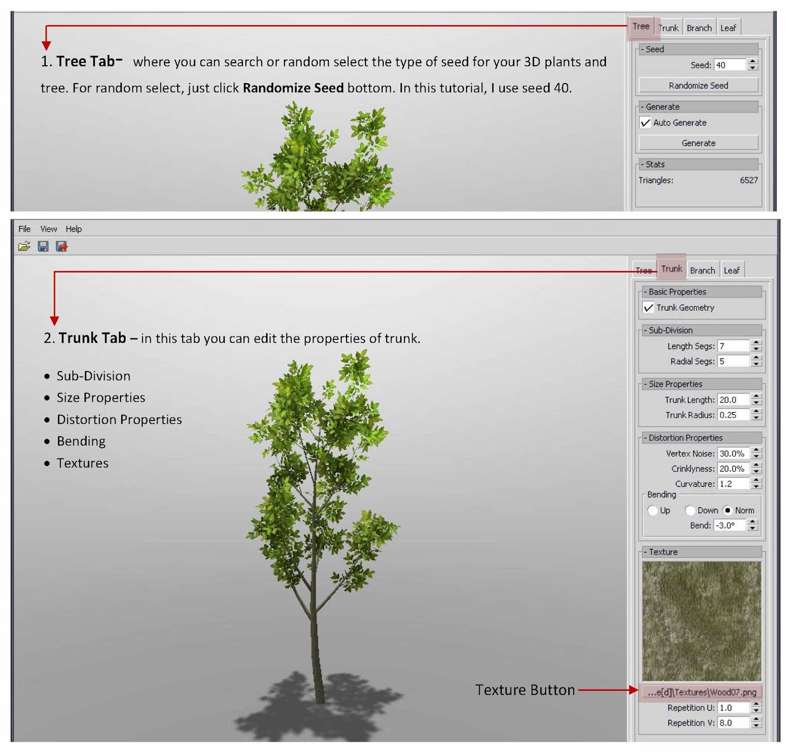 SKETCHUP TEXTURE: How to create 3D trees with sketchup