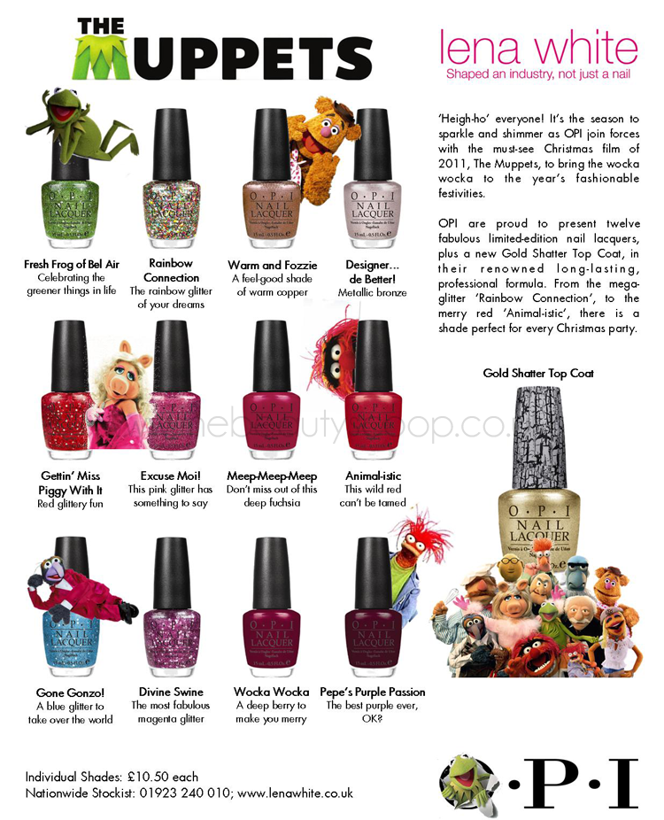 The Beauty Scoop!: OPI Holiday 2011 - The Muppets Collection!
