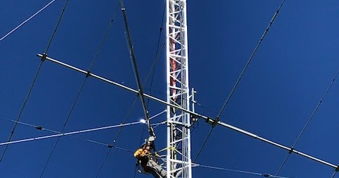 Pattern and Match: 40 Meter Dipole (aka Yagi Element) Installed