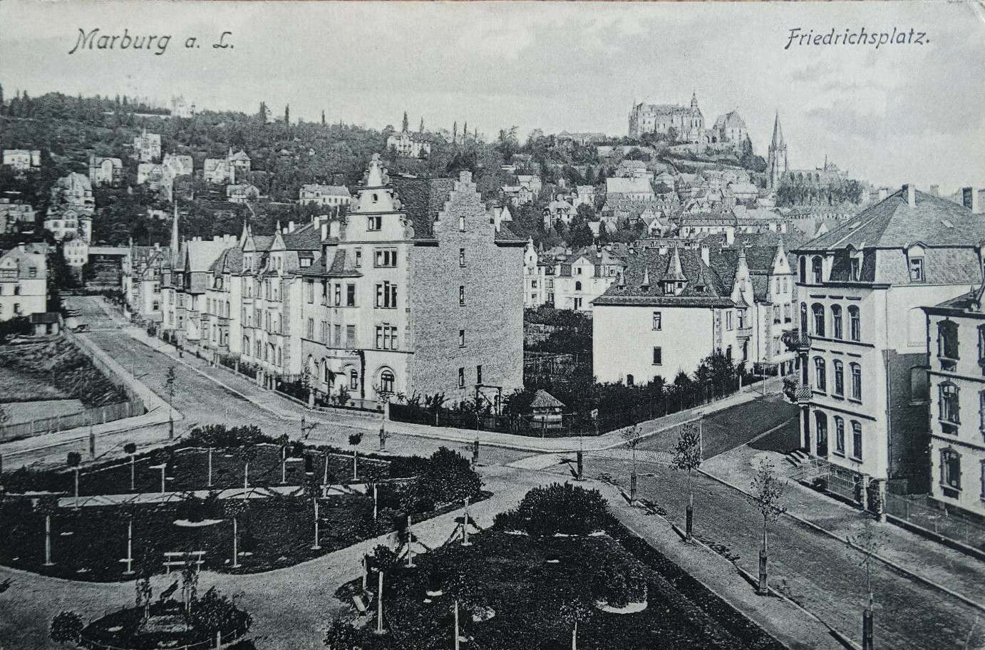 Alte Bilder: Topographie - Vintage topographic Illustrations: Marburg