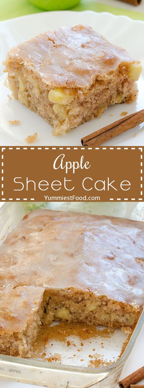 Apple Sheet Cake - vegan recipe box
