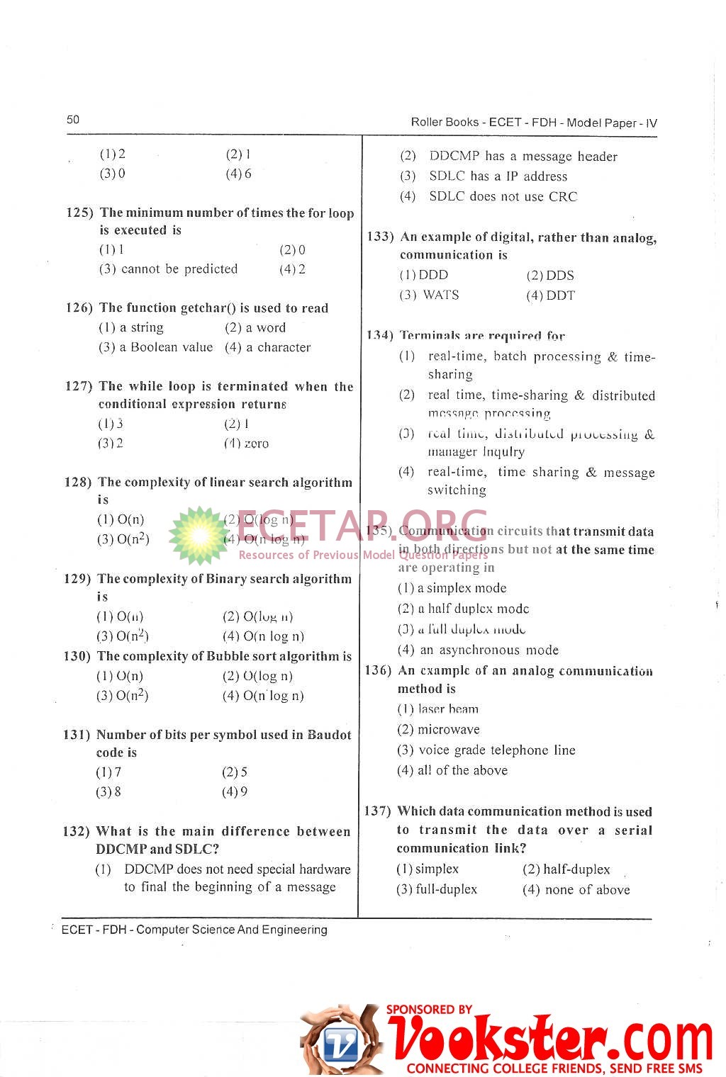 ECETAP - 2016, Previous, Model Papers, Question Papers EEE,ECE,SCE ...