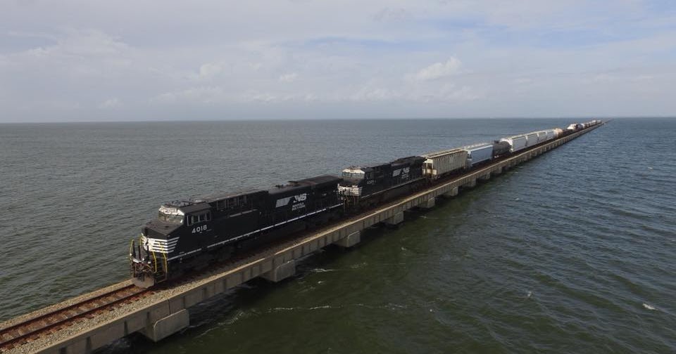 Industrial History: NS/Southern Bridge over Lake Pontchartrain